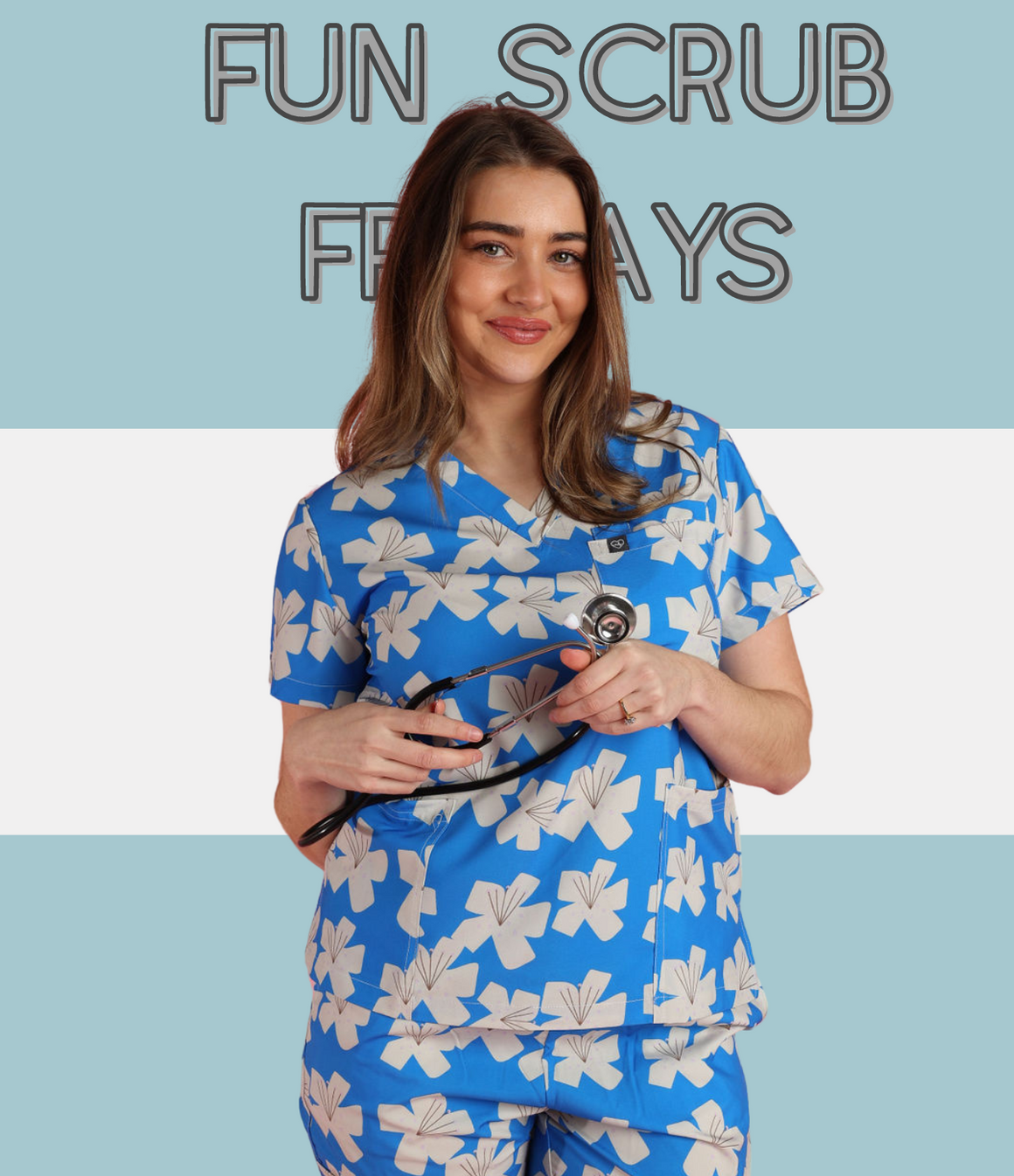 Snowflake Scrub Set l Fun Scrub Sets l Cute Scrub Sets – MedicWears