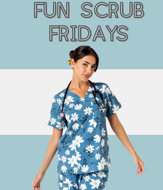 Spring Blooms Scrub Set l Fun Scrub Sets l Cute Scrub Sets – MedicWears