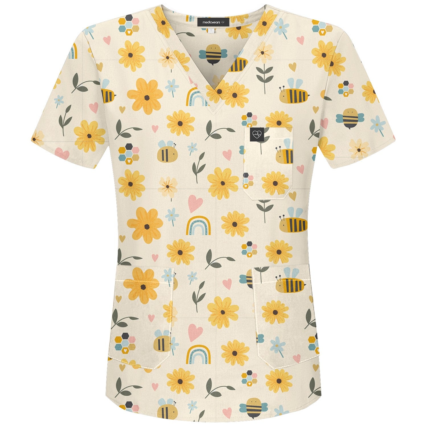 Beezy Bees Scrub Top l Paediatric Scrub Tops l Cute Scrub Tops l ...